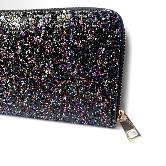Bags | Newblack Glitter Wallet | Poshmark